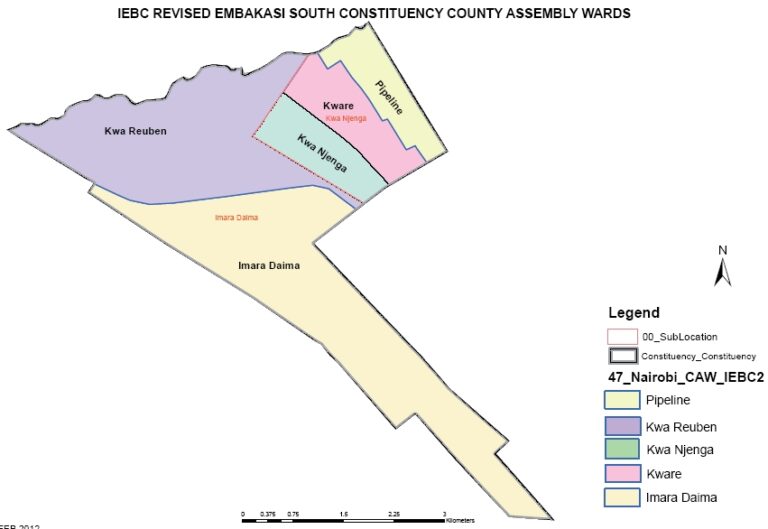 Nairobi County Map: All 17 Sub-Counties & Boundaries 2026 - Nairobi ...
