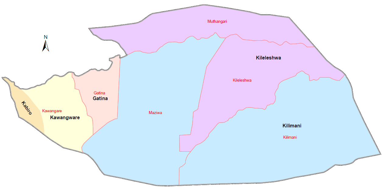 Nairobi County Map: All 17 Sub-Counties & Boundaries 2026 - Nairobi ...