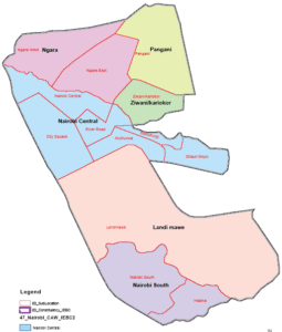 Nairobi County Map: All 17 Sub-Counties & Boundaries 2026 - Nairobi ...